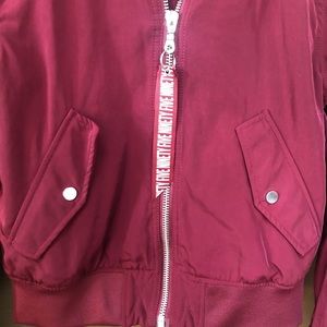 Divided | Jackets & Coats | Maroon Bomber Jacket | Poshmark